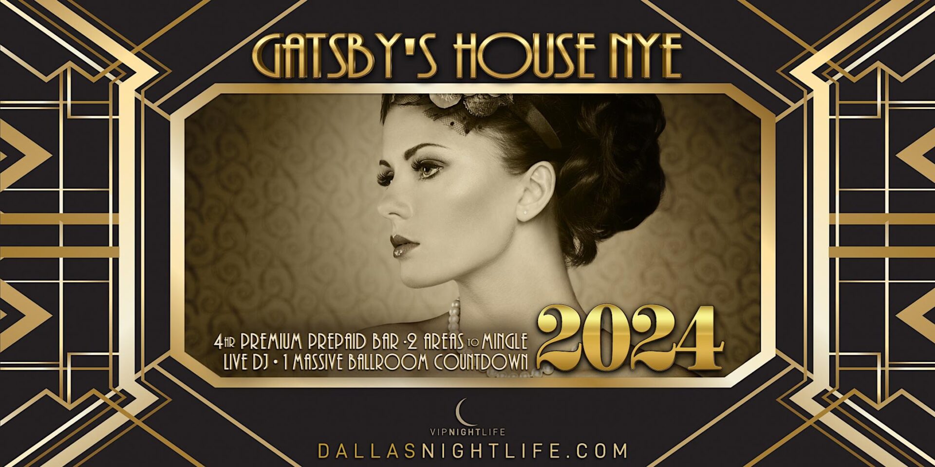 2024 Dallas New Year’s Eve Party – Gatsby’s House – ClubZone