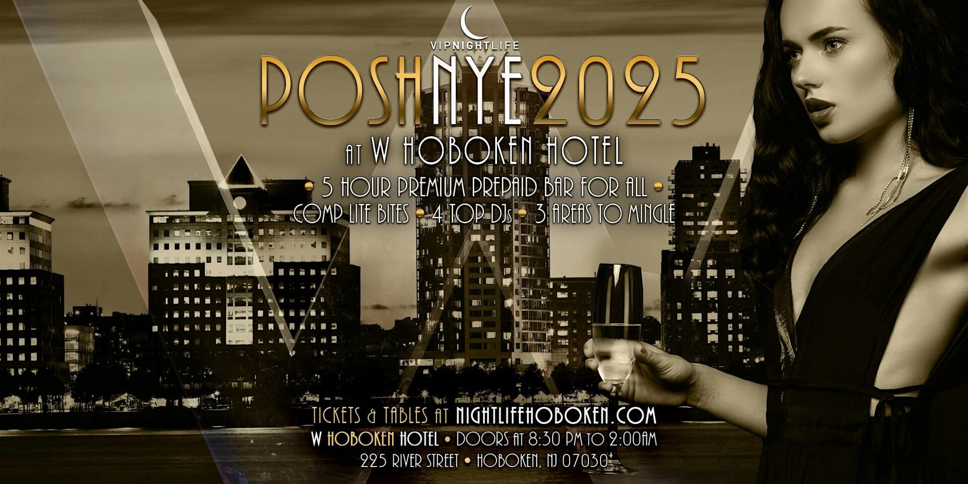 2025 Posh W Hotel Hoboken New Year’s Eve Party – ClubZone