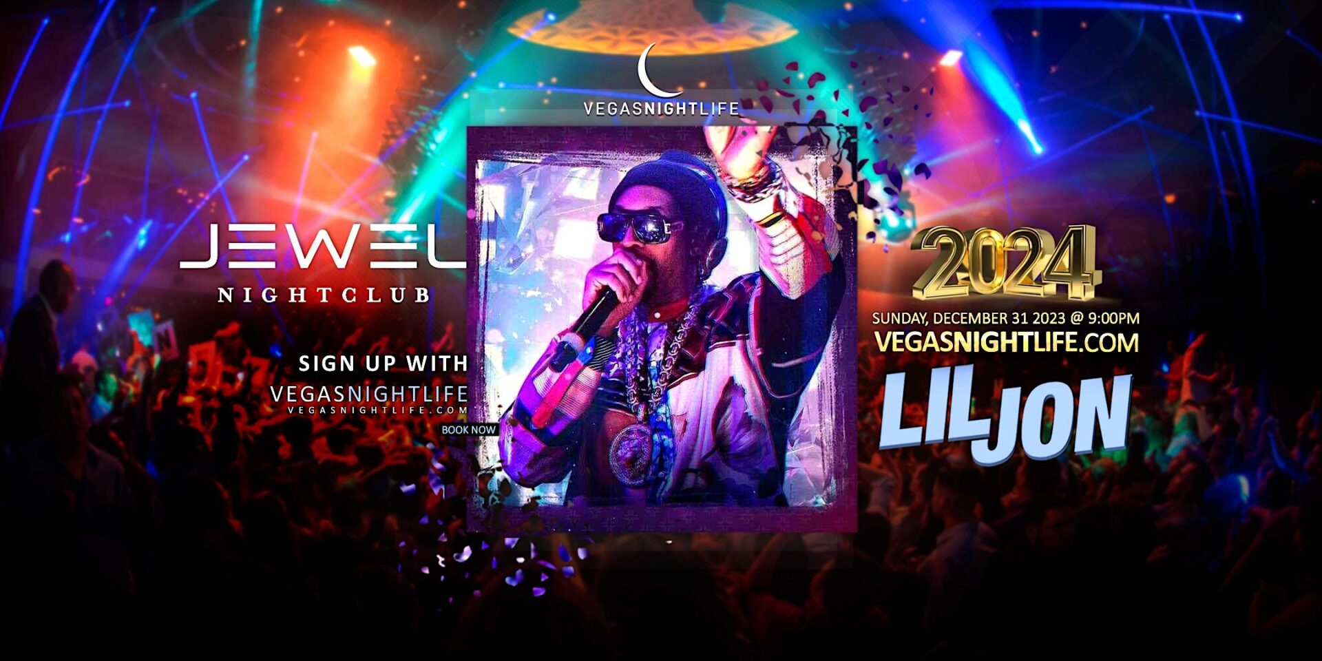 Jewel Aria Las Vegas New Year’s Eve Party 2024 w/ Lil Jon – ClubZone