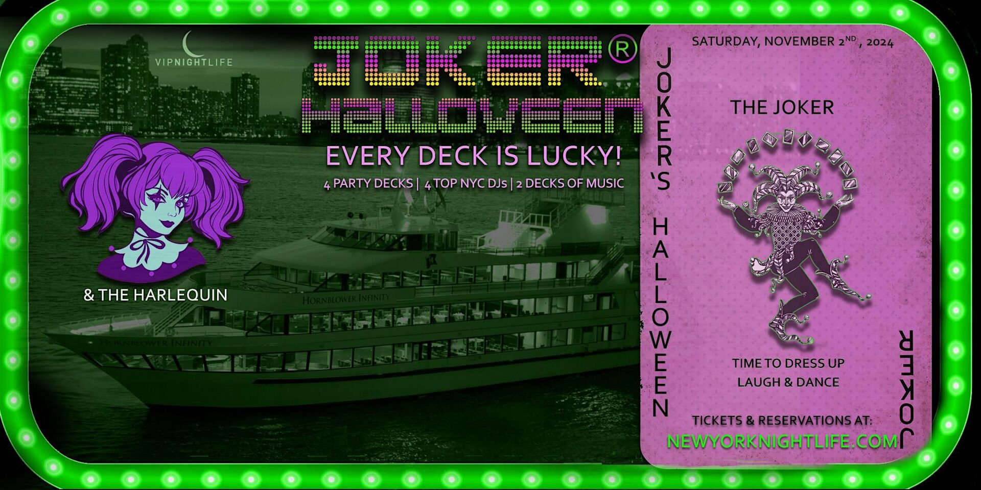 New York Joker Halloween® Party Cruise | Pier Pressure® – ClubZone