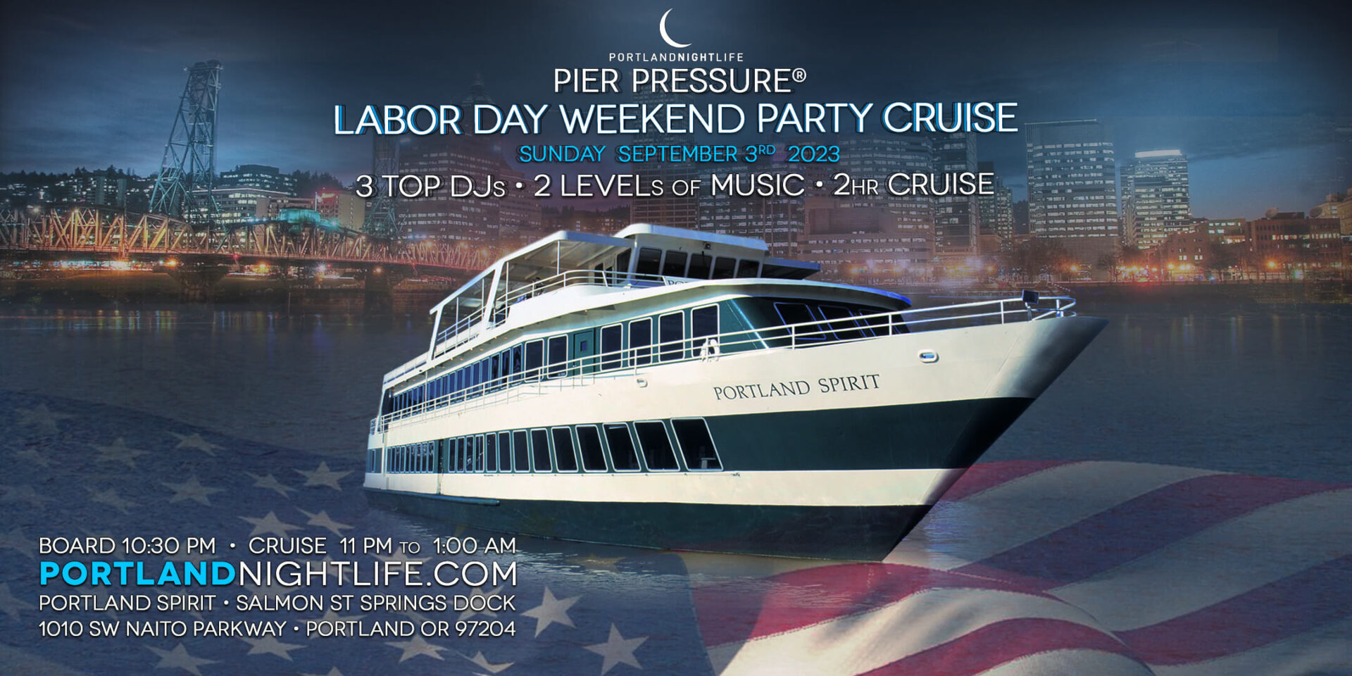 Portland Labor Day Sunday Pier Pressure Party Cruise – ClubZone