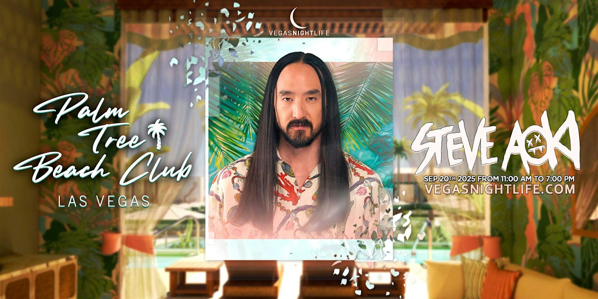 Steve Aoki | Palm Tree Beach Club | Pool Party Las Vegas – ClubZone